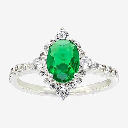 Click here for Sparkle Allure Womens Green Cubic Zirconia Pure Si... prices