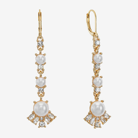 Click here for Monet Jewelry Linear Womens Simulated Pearl Drop E... prices
