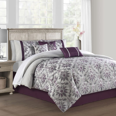 Richmond Park Stafford 7-pc. Jacquard Midweight Comforter Set, Color ...
