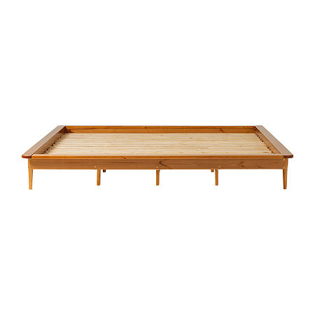 Click here for King Spindle Platform Bed  One Size  Brown prices