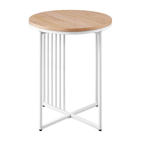 Click here for Walker Edison Round End Table  One Size  White prices