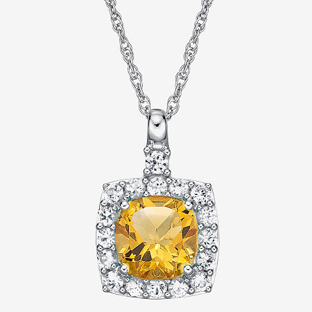 Click here for Womens Genuine Yellow Citrine Sterling Silver 18 I... prices