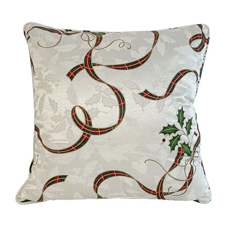 Click here for Lenox Holiday Nouveau Ribbon Square Throw Pillow... prices