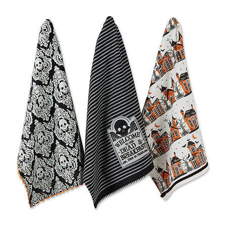 Click here for Design Imports Haunted Halloween 3-pc. Dish Cloths... prices