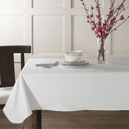 Click here for Lenox Opal Innocence Oblong 60 x 84 Tablecloth - W... prices