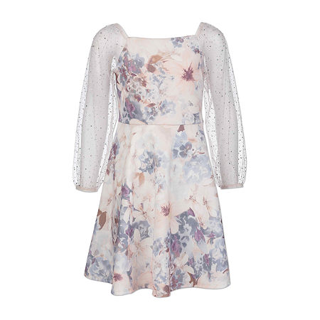 Click here for Speechless Big Kid Girls Long Sleeve Floral Skater... prices