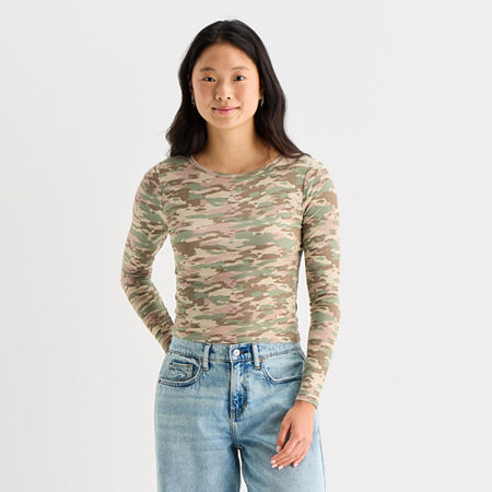 Click here for Arizona Womens Juniors Crew Neck Long Sleeve Layer... prices