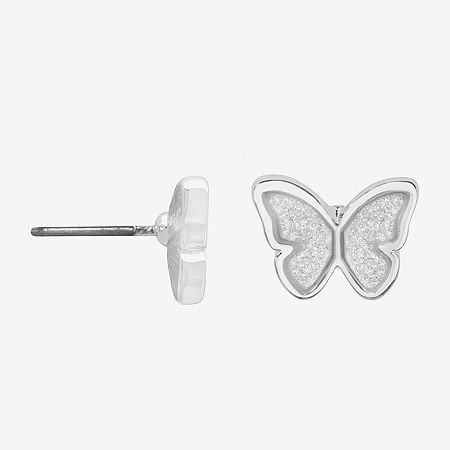 Click here for Bijoux Bar Delicates Silver Tone 9.5mm Butterfly S... prices