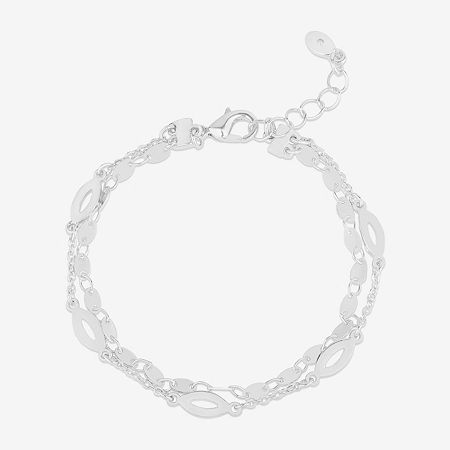 Click here for Bijoux Bar Delicates Silver Tone Womens Link Chain... prices