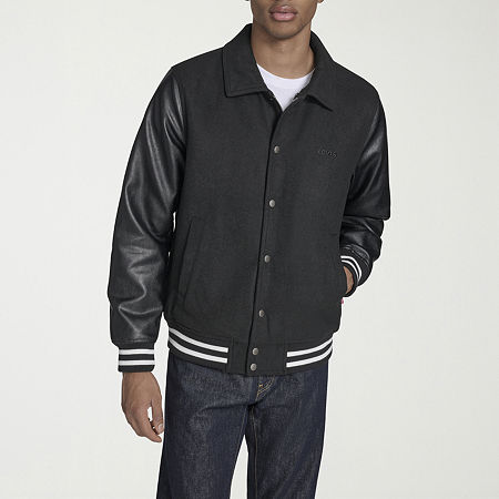 Click here for Levis Mens Varsity Bomber Jacket  Medium  Black prices
