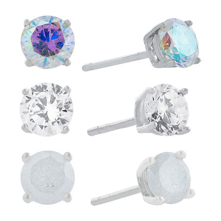 Click here for Silver Treasures Womens Mystic Fire Cubic Zirconia... prices