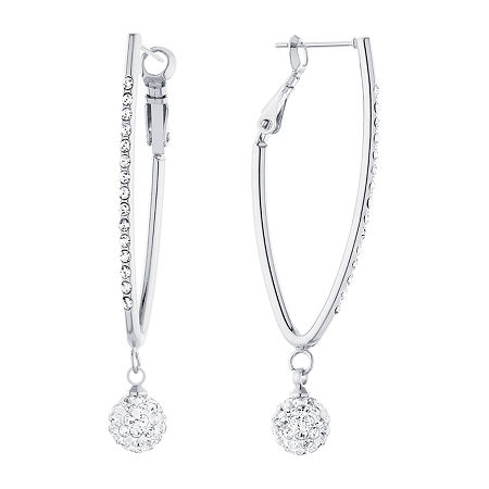 Click here for Sparkle Allure Womens Crystal 55mm Hoop Earrings... prices