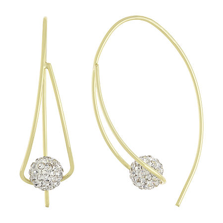 Click here for Sparkle Allure Womens Crystal 14K Gold Over Brass... prices
