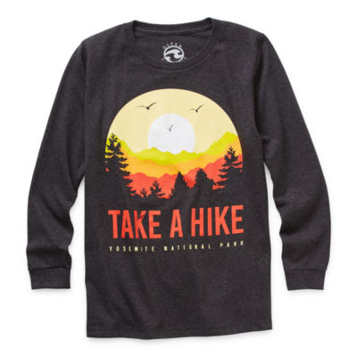 Ocean Current Little & Big Boys Crew Neck Long Sleeve Graphic T-Shirt