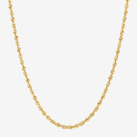 Click here for Womens 14K Gold 22 Inch Rope Chain Necklace  One S... prices