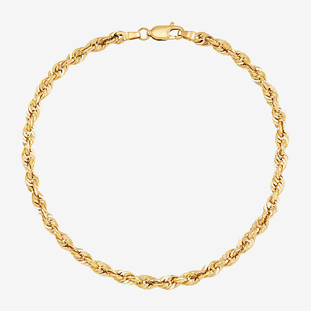 Click here for Womens 14K Gold 8 1/2 Inch Hollow Rope Chain Brace... prices