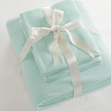 Madison Park Micro-Fleece 4-Pc. Sheet Set  King - Aqua