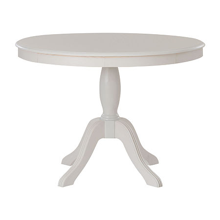 Click here for Newbern Round Wood-Top Dining Table  One Size  Whi... prices