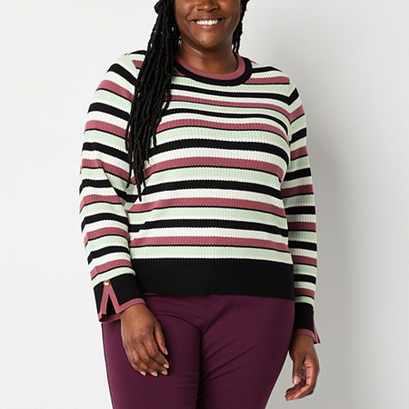 Click here for Liz Claiborne Plus Womens Crew Neck Long Sleeve St... prices