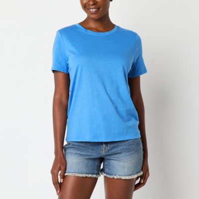 a.n.a Womens Crew Neck Short Sleeve T-Shirt - JCPenney