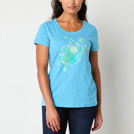 Click here for St. Johns Bay Womens Crew Neck Short Sleeve T-Shir... prices