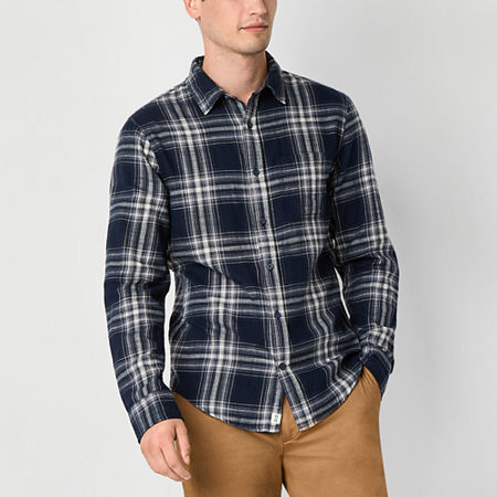Click here for mutual weave Brushed Slub Mens Long Sleeve Regular... prices