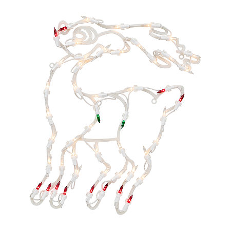Click here for Northlight 18in Prelit Reindeer Christmas Window D... prices
