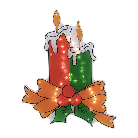Click here for Northlight 17in Prelit Candle Christmas Window Dec... prices