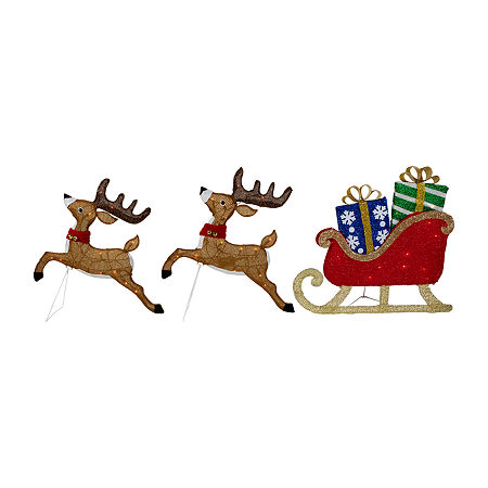 Click here for Northlight 3lighted Reindeer And Sleigh Christmas... prices