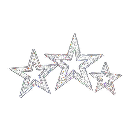 Click here for Northlight Lighted Stars Christmas Yard Art  One S... prices