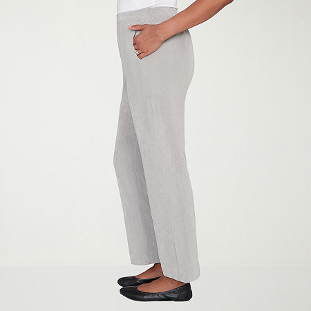 Alfred Dunner Stockbridge Womens Straight Corduroy Pant  18  Gray