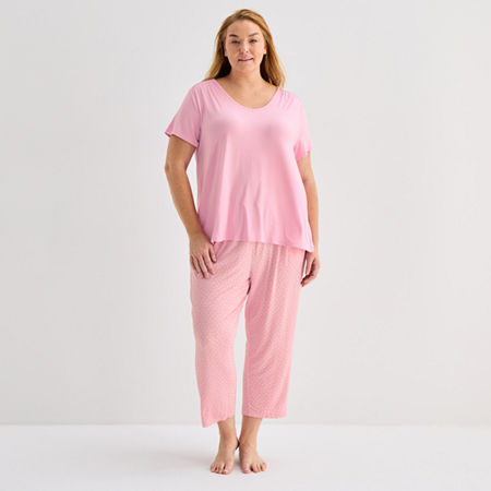 Click here for Liz Claiborne Womens V-Neck Short Sleeve 2-pc. Plu... prices