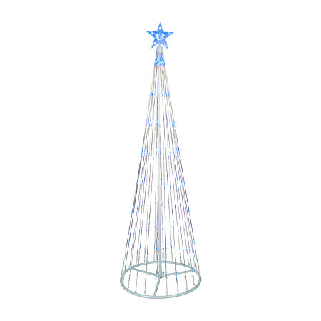 Northlight 9 Blue Led Lighted Show Cone Christmas Tree Outdoor Decoration - Blue