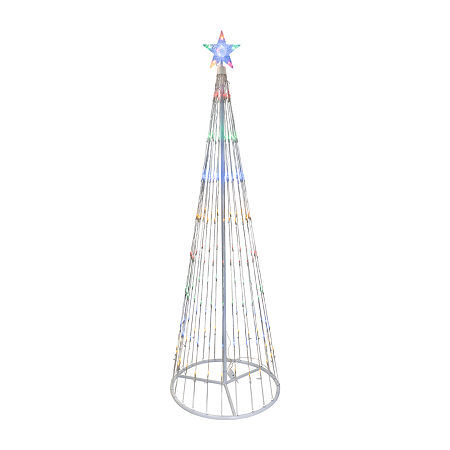 Northlight 6 Multi-Color Led Lighted Show Cone Christmas Tree Outdoor Decoration - Multi