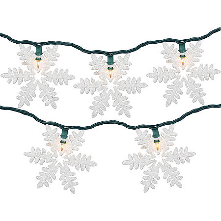 Click here for Northlight Glittered Snowflake String Lights  One... prices