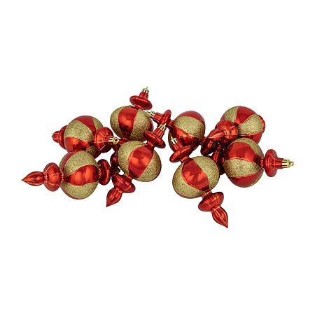 Click here for Northlight 6in Finial 8-pc Christmas Ornament  One... prices