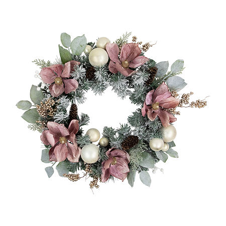 Click here for Northlight Floral And Ball Pine Wreath  One Size... prices