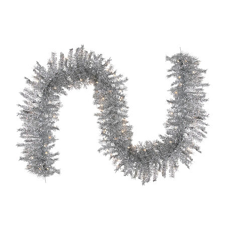 Click here for Northlight Silver Tinsel Clear Lights Pre-Lit Chri... prices