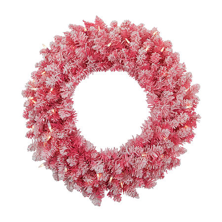 Click here for Northlight Flocked Pink Artificial With Clear Ligh... prices