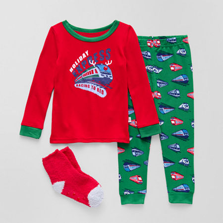Click here for Sleep On It Gift Set Toddler Boys Crew Neck Long S... prices