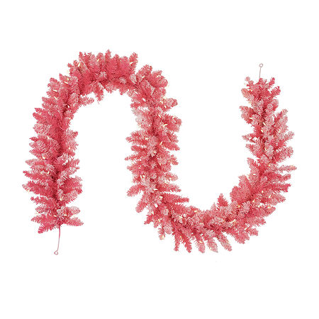 Click here for Northlight Flocked Pink With Clear Lights Pre-Lit... prices