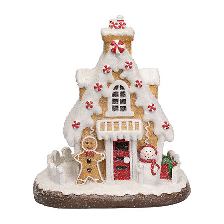 Click here for Northlight 10 Snowy Gingerbread House Christmas Ta... prices