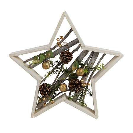 Click here for Northlight 14.5 Star Shaped Wooden Christmas Table... prices