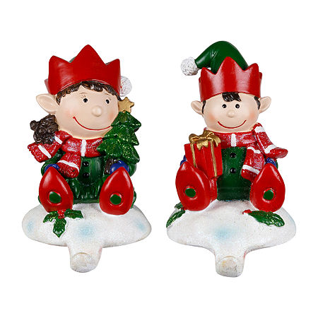 Click here for Northlight 5 Elves 2-pc. Christmas Stocking Holder... prices