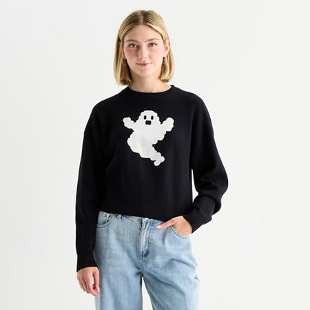 Click here for Forever 21 Juniors Womens Crew Neck Long Sleeve Pu... prices