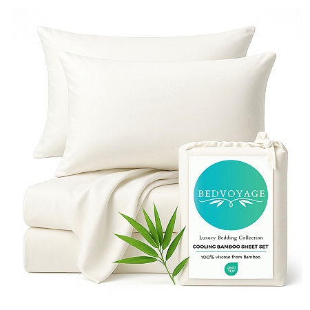 BedVoyage Luxury Rayon from Bamboo 4-Pc. Sheet Set  Full - Ivory