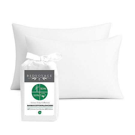 Click here for Bedvoyage Eco-Melange 300tc Pillowcases  One Size... prices