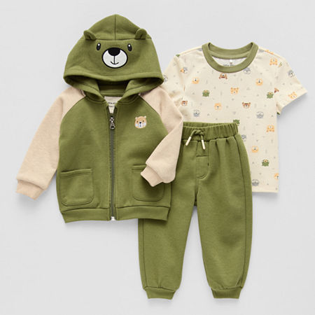 Click here for Little Stitch Hooded Bear Baby Boys 3-pc. Pant Set... prices