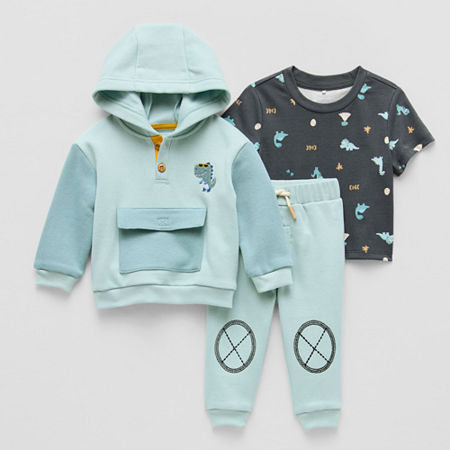 Click here for Little Stitch Dinosaur Baby Boys 3-pc. Pant Set  3... prices