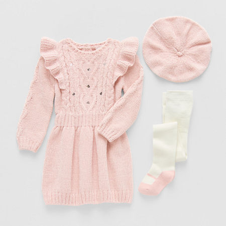Click here for Little Lass Baby Girls Long Sleeve Sweater Dress... prices